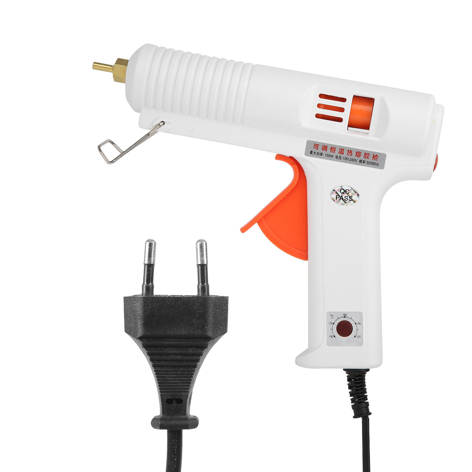 Клеевой пистолет с регулируемой постоянной температурой для домашнего ремонта и рукоделия, 150 Вт, белый, HL F