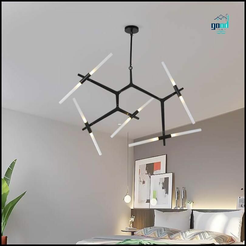 Дизайнер Постмодернистская люстра из веток дерева черный 8011 G9-good value -hz