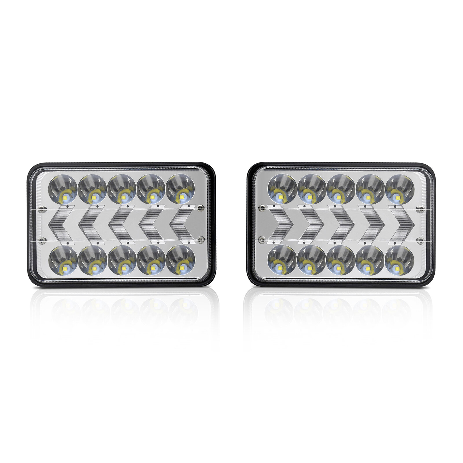 Фара: 5-Дюймовые Светодиодные Фары Для Jeep Wrangler С Дальним Светом 9600LM - Динамические Поворотники И Корпус Из Алюминия IP67 Для Внедорожников