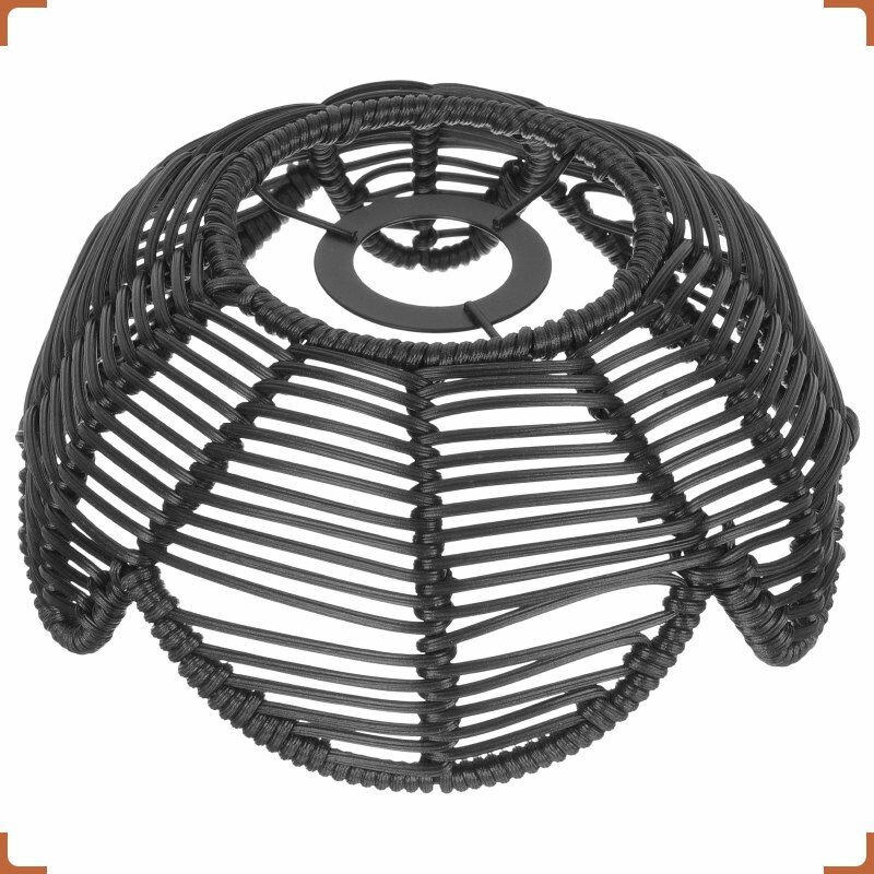 Винтажный абажур, имитация ротанга, крышка лампы, ретро-потолочные светильники, крышка