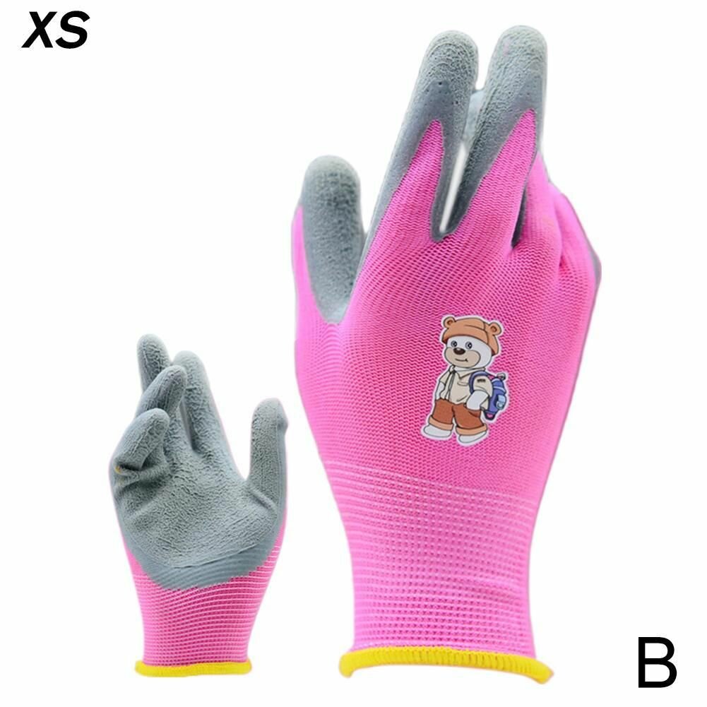 Перчатки рабочие детские, садовые с покрытием из латекса, прорезиненные, хозяйственные, защитные