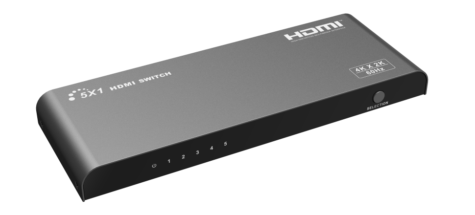 LENKENG LKV501-V2.0 переключатель HDMI 5 в 1, 4K60