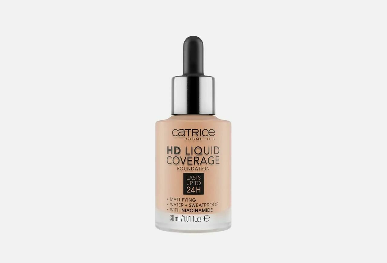 Тональная основа для лица Catrice HD LIQUID COVERAGE FOUNDATION, тон 030