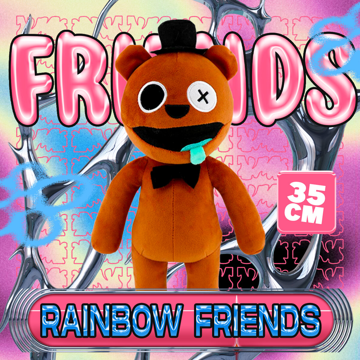 Мягкая игрушка Радужные Друзья 35 см / Rainbow Friends / Roblox