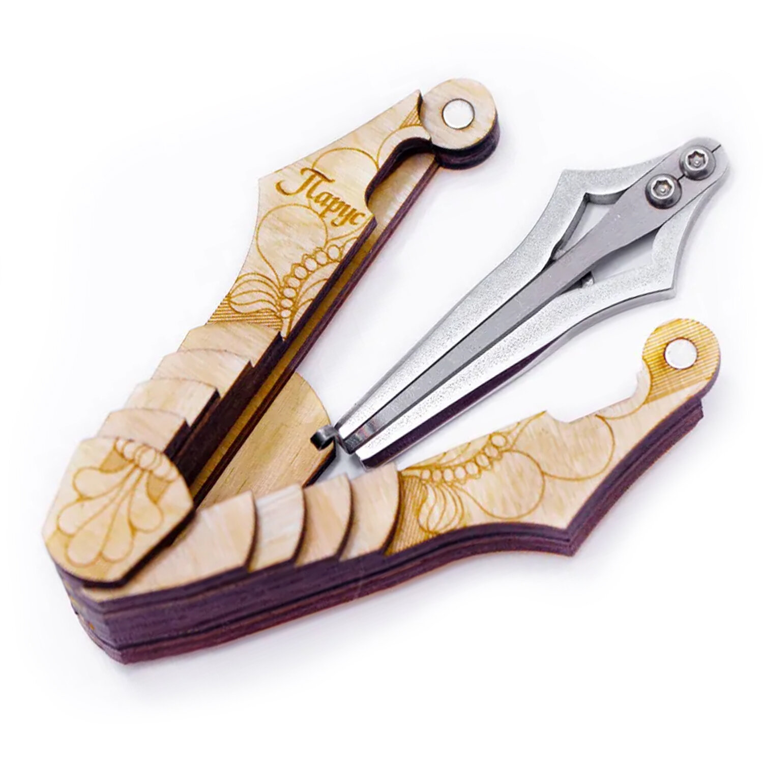 Варган Глазырина "Парус" с деревянным футляром - музыкальный инструмент для начинающих и профи, великолепный подарок