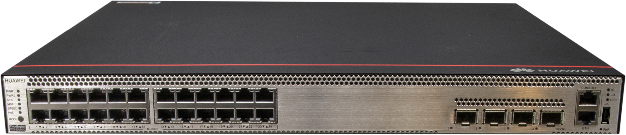 Коммутатор Huawei S5736-S24UM4XC 24х100M/1G/2.5G/5G/10G BASE-T PoE++ 4х10 GE SFP+