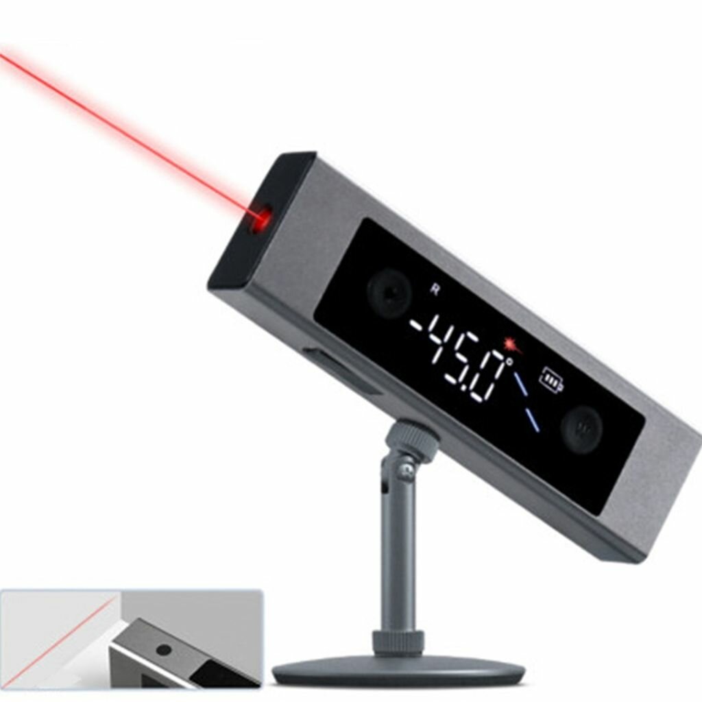 Линейка для измерения угла наклона Лазерный инклинометр с двумя/одним светодиодным индикатором