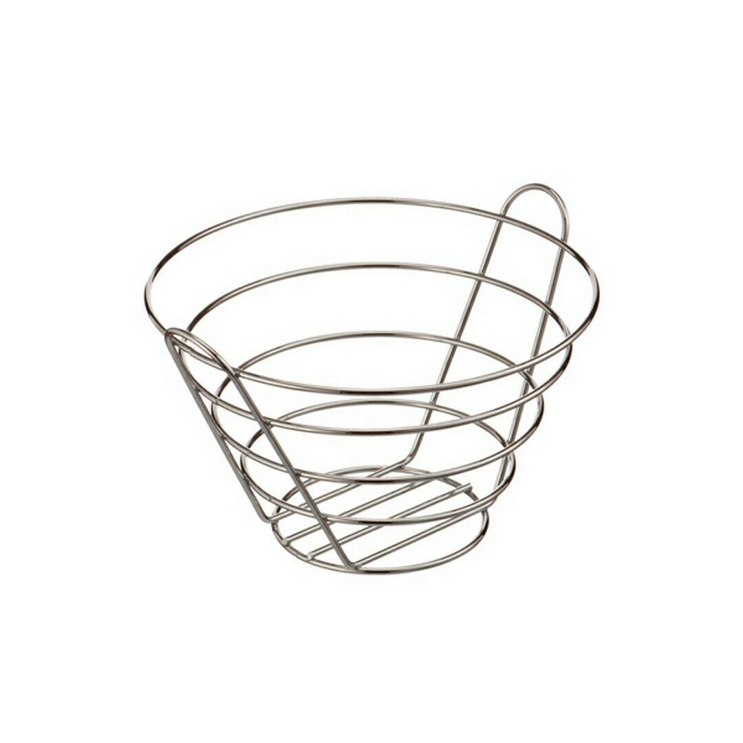 Ваза для фруктов Lemax, нержавеющая сталь, хромированная, фигурная, устойчивая, 26,5 см