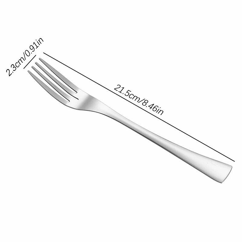 Вилка для фруктов из нержавеющей стали, десертная вилка, экологически чистая вилка для ужина с четырьмя зубьями, вилка в западном стиле, кухонный инструмент для барбекю