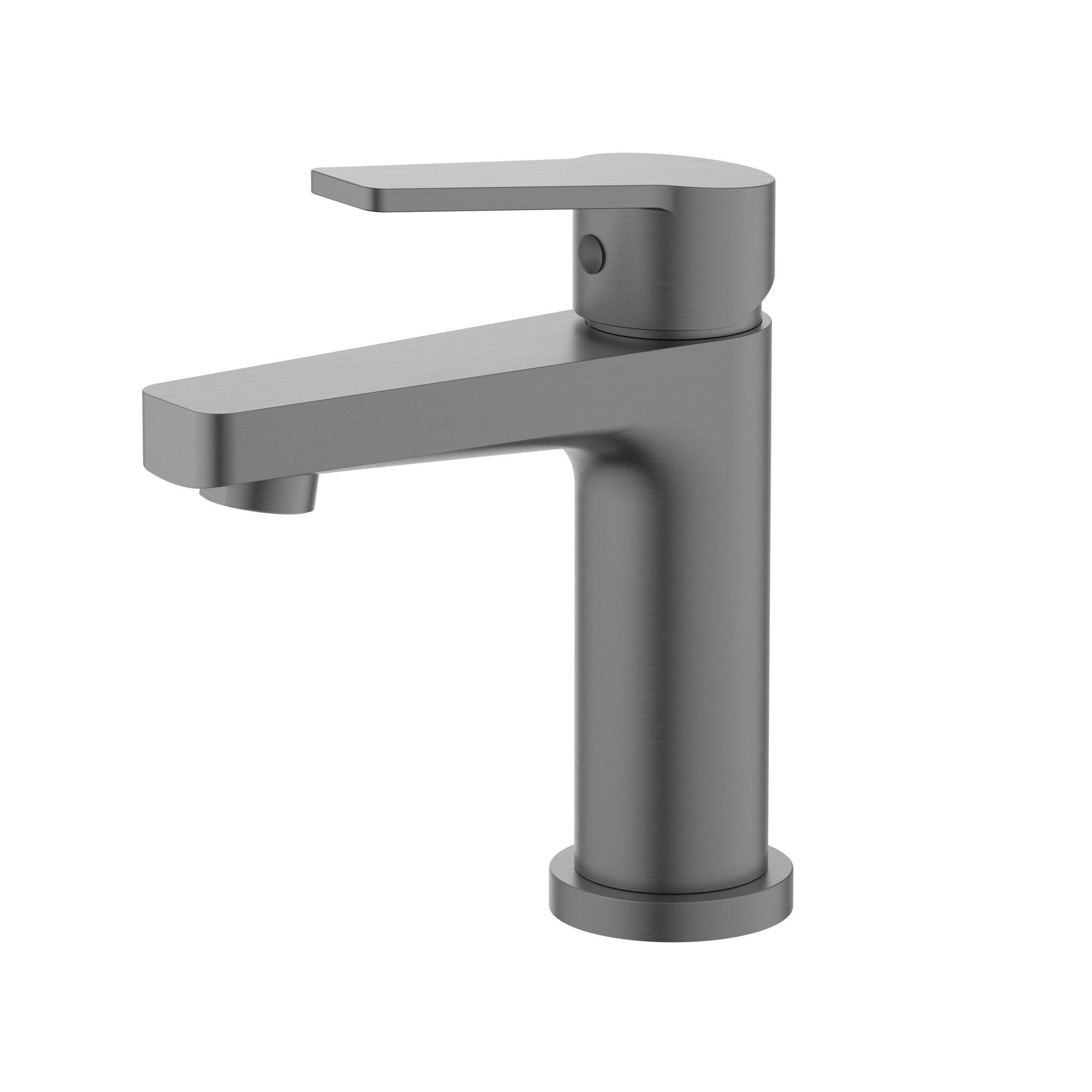 Смеситель Aquatek AQ1710BGM лугано 106 без донного клапана, оружейная сталь