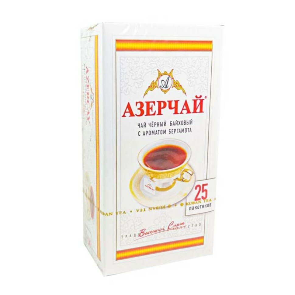 Чай черный Азерчай с бергамотом 25 пакетиков