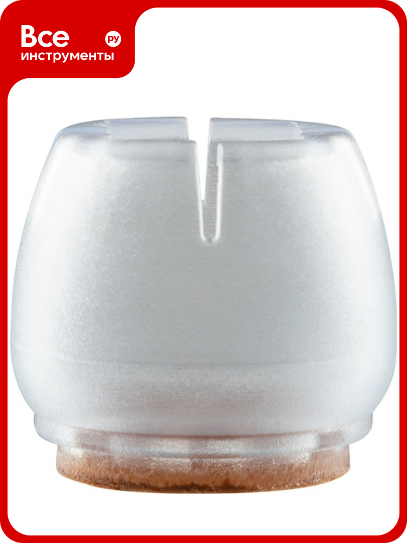 Протектор для ножек Рыжий кот силикон/войлок, размер S, 4 шт. 105020