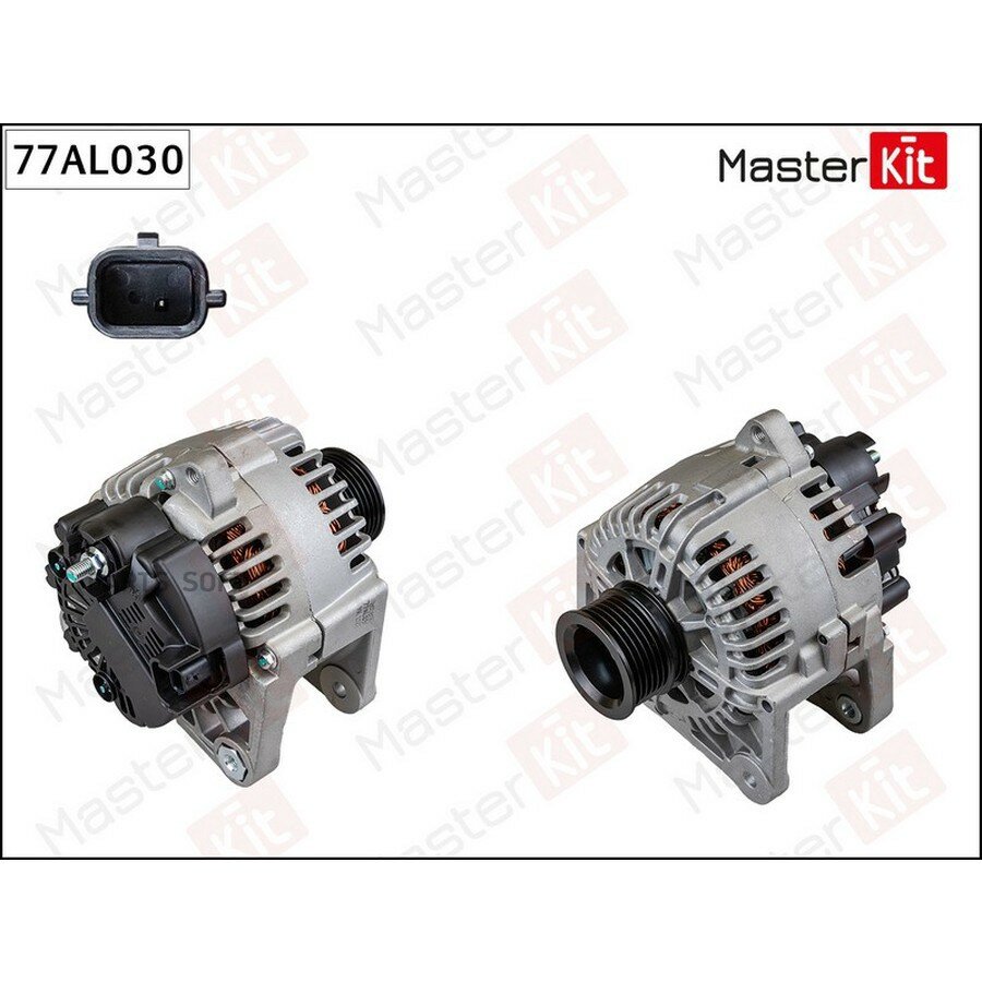 MASTERKIT 77AL030 77AL030 Генератор\ RENAULT MEGANNE II 1.4/1.6 (14V 110A) ()