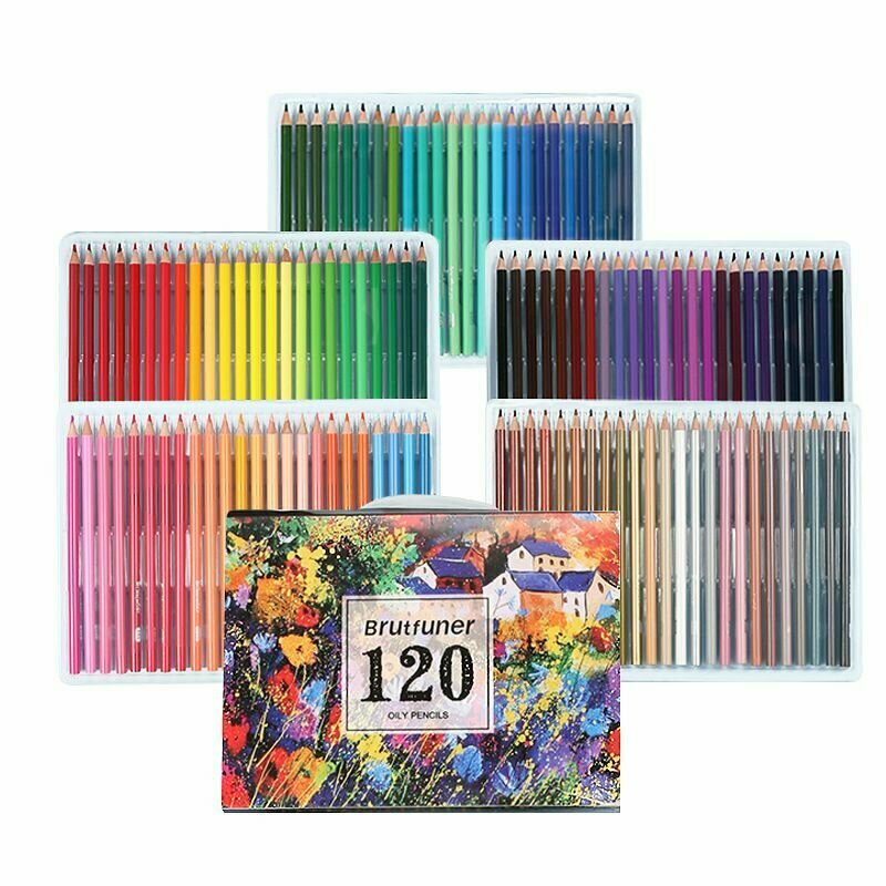 Набор карандашей на масляной основе, 120 цветов