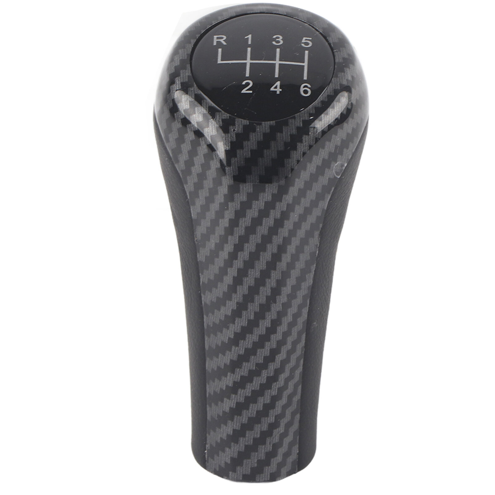 Ручка переключения передач для 6-ступенчатой автомобильной коробки передач, цвет углеродного волокна, универсальная головка для E90, E91, E92, X1, X3, X5, сменный аксессуар