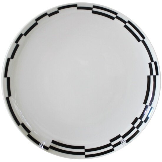 Тарелка Thun 1794 "Tom" см, декор " Черно -белые полоски", 26 см. (ТОМ0002)