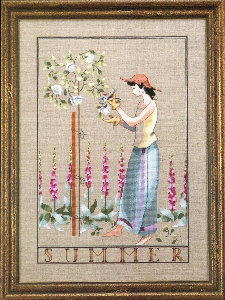 Схема для вышивания Mirabilia #MD50 Summer In My Garden (Лето в моем саду)