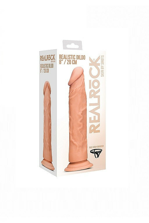 Страпон Realistic Dildo с реалистичным фаллосом, 19,5*4,6см