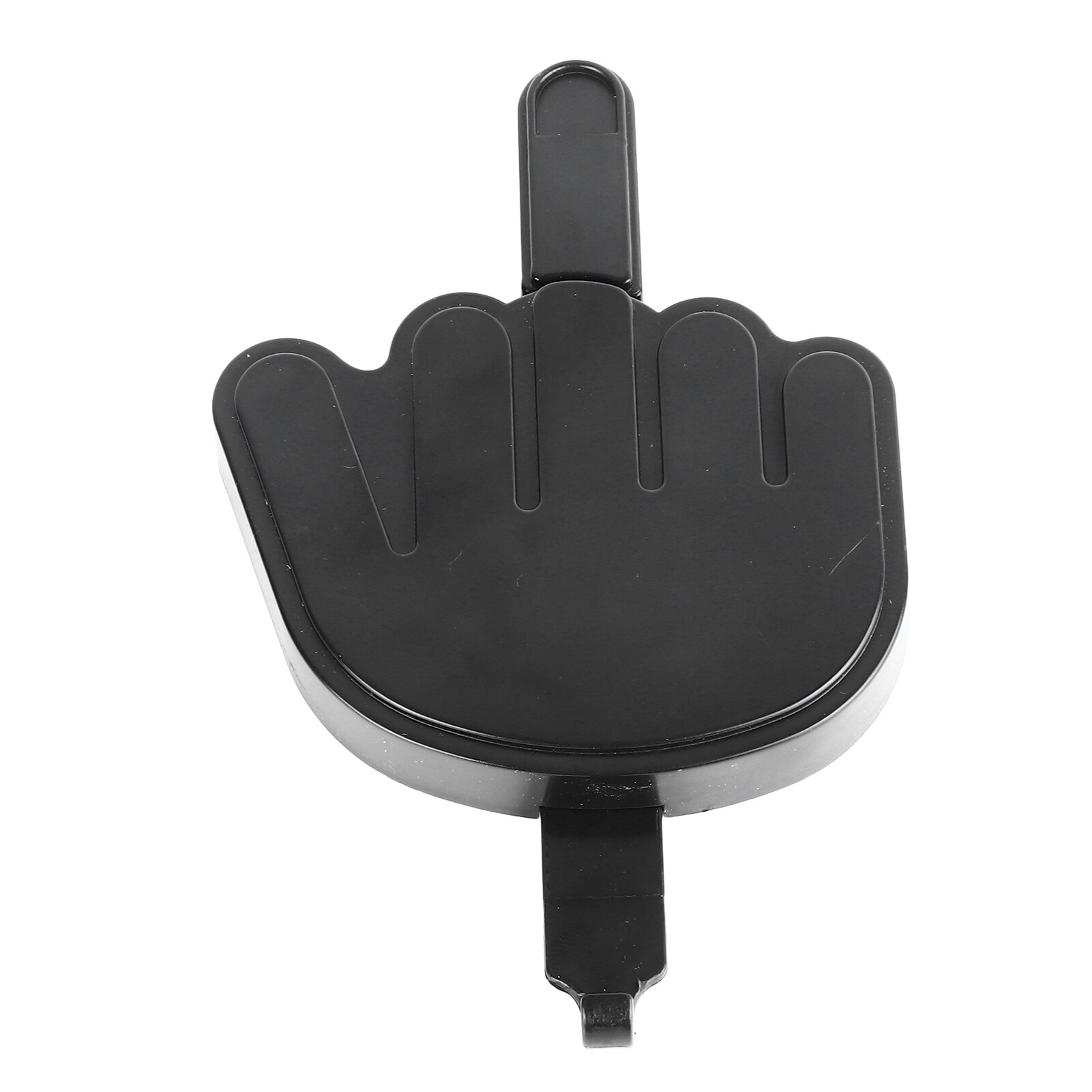 Выдвижная подставка для ключей в виде среднего пальца, настенная, для прихожей, декора, черная.