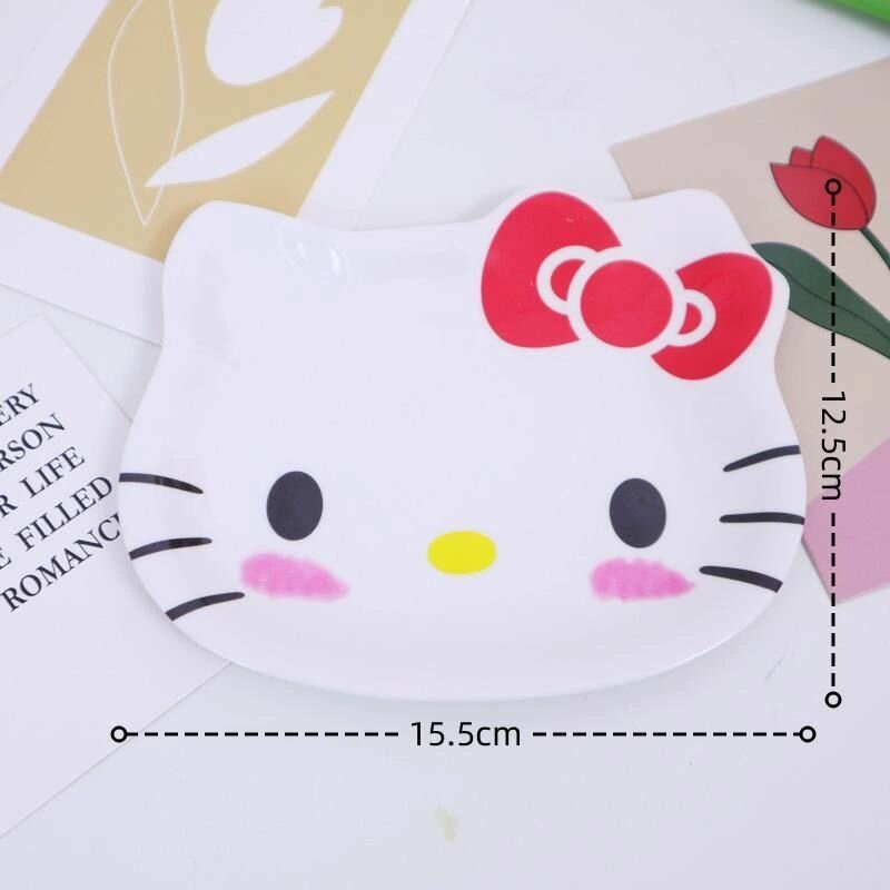 Тарелка детская декоративная Хэллоу Китти Май мелоди, Hello Kitty, My Melody, Куромиcc