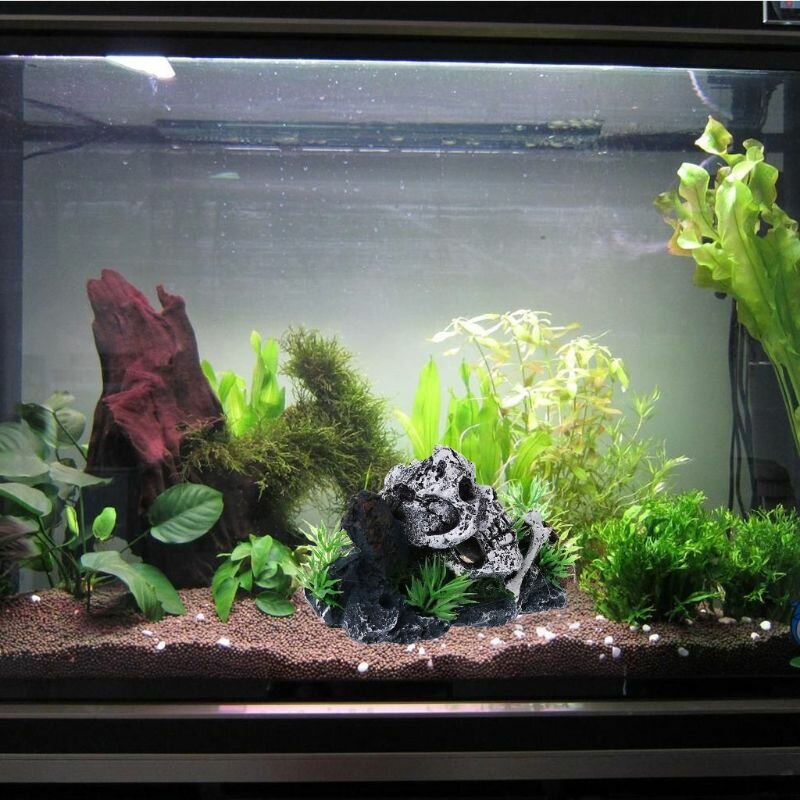 Аквариумный ландшафтный дизайн пиратский череп (пузырчатый мешок)