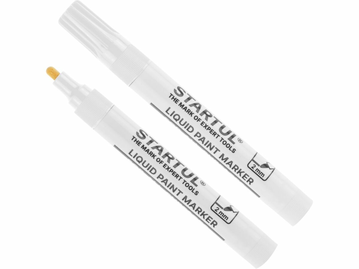 Маркер на основе жидкой краски STARTUL Profi белый (ST4360-01)