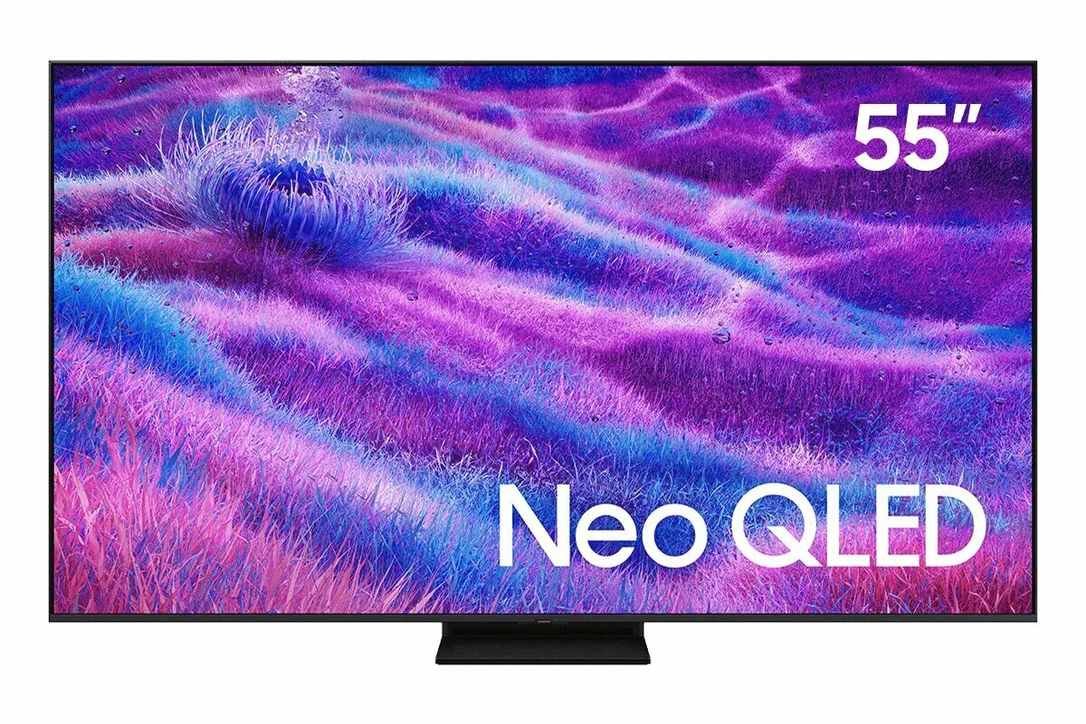 QLED-телевизор Samsung Series 9 QE55QN80FAUXRU 55" 140 см 4K Ultra HD 120 Гц Neo QLED смарт Tizen OS черный титан