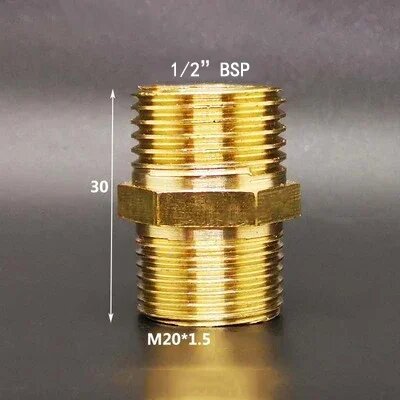Латунный фитинг адаптер муфта редуктор M14 M18 M20 1/4" 1/2" BSP NO3