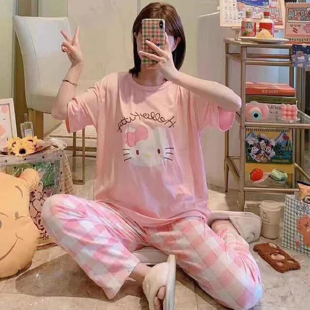 MINISO Женские пижамы Hello Kitty