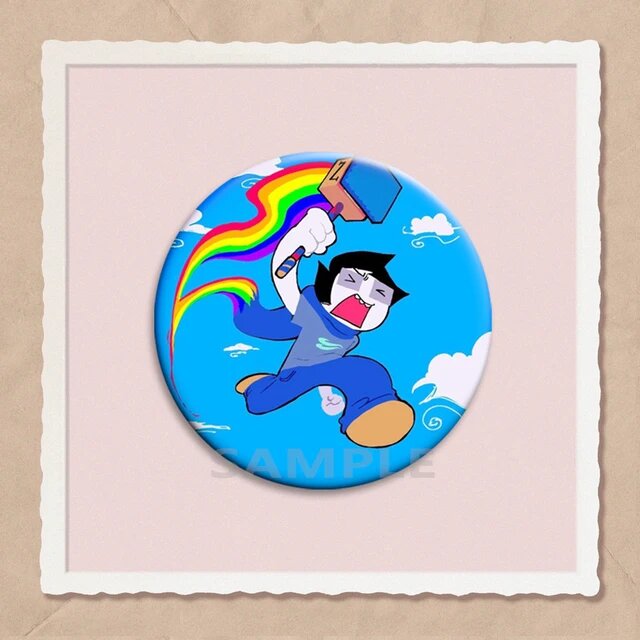 32/50/58 мм John Egbert, мягкие булавки на пуговицах, мультяшная аниме, кавайная брошь, значок для рюкзака, украшения одежды, модные подарки