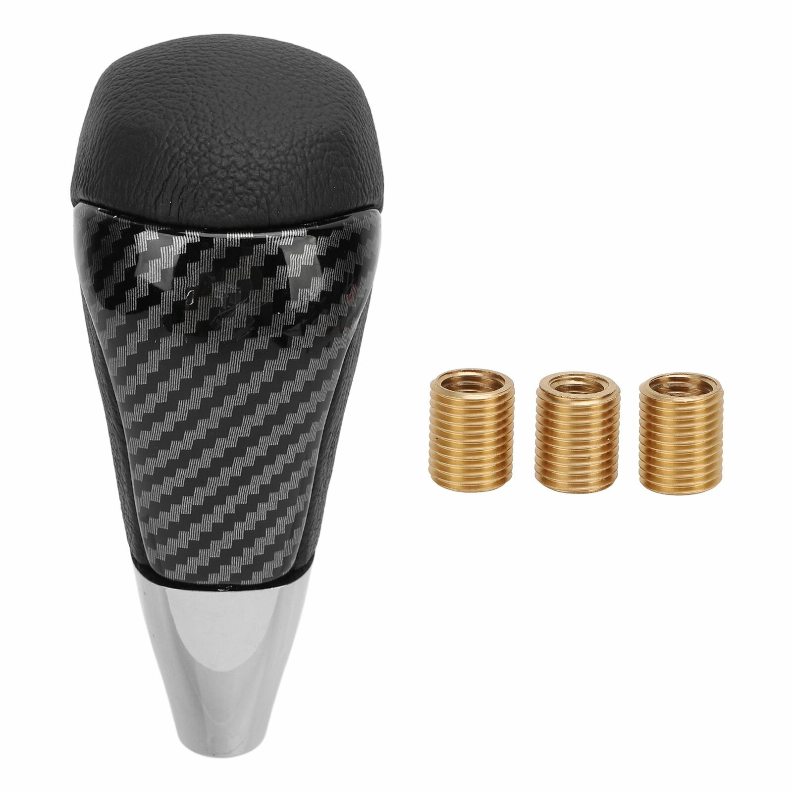 Универсальная карбоновая ручка КПП с 3 адаптерами для МКПП