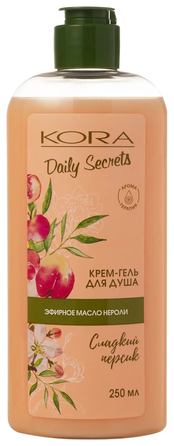 Гель для душа для тела Kora Крем-гель для душа Сладкий персик