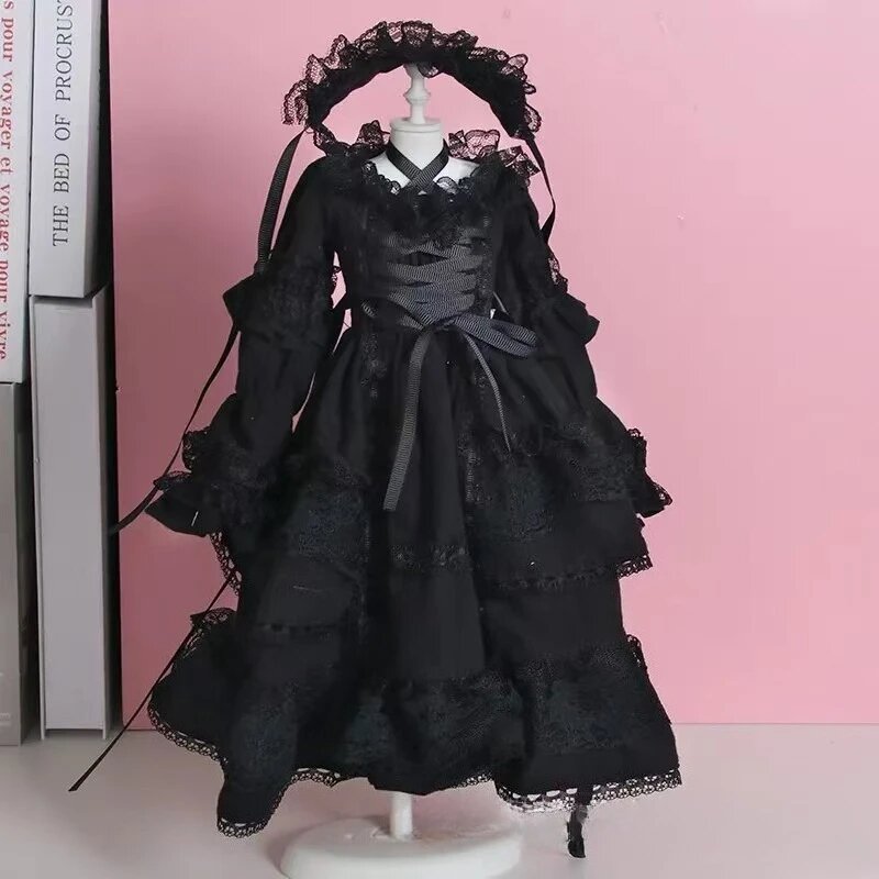 Кукольное платье 60 см для 1/3 BJD куклы Black