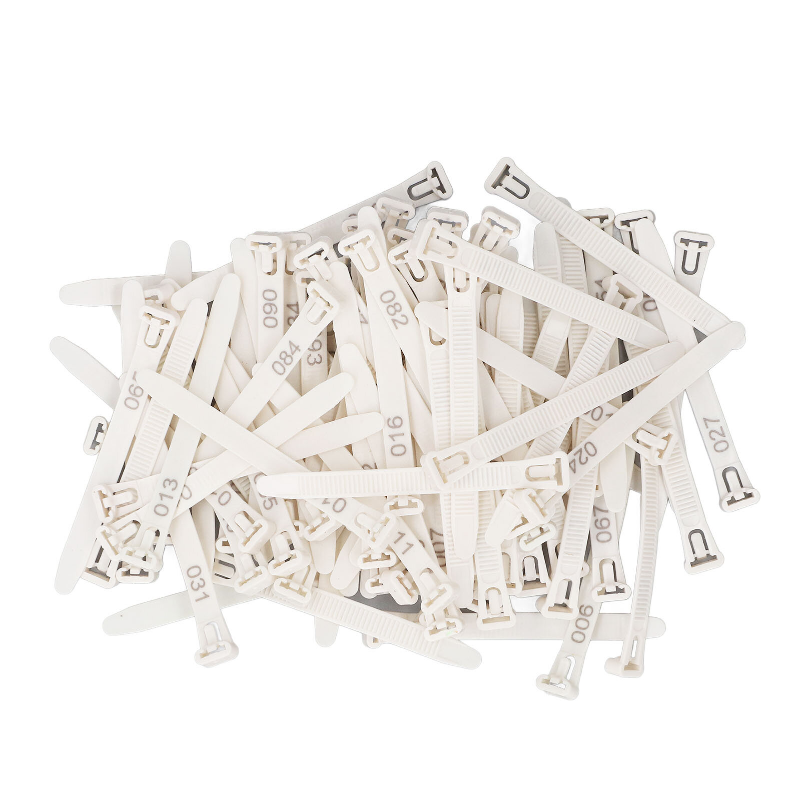 Кольца для куриных ножек 1-100 пронумерованные идентификационные бирки для куриных ножек многоразовые для уток, цыплят, кур, голубей, гусей белые