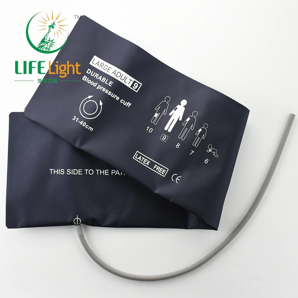 Окружность руки 31–40 см. Многоразовая манжета для измерения артериального давления, однотрубная манжета NIBP без пузыря, аксессуары для мониторов.