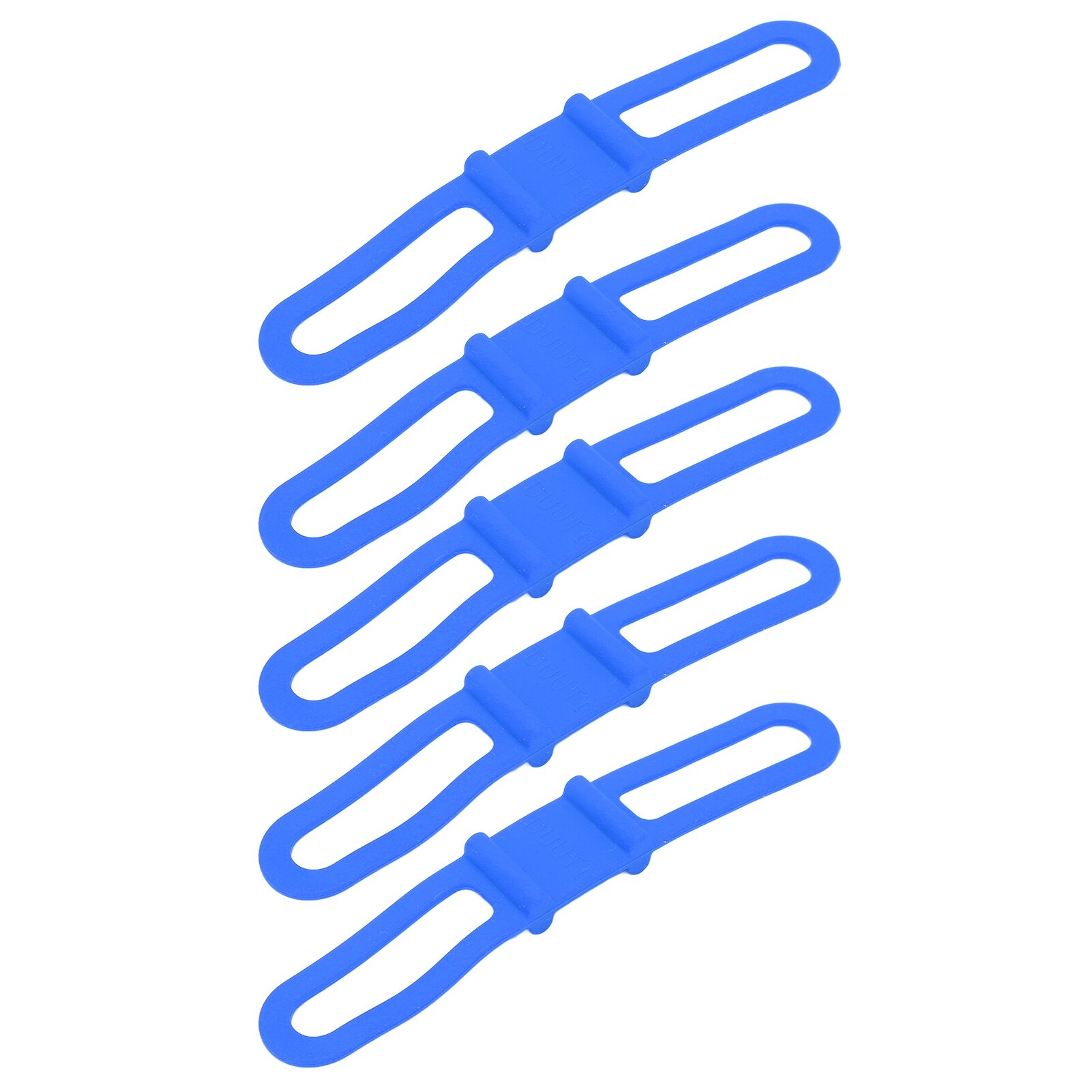 DUUTI 5 шт, силиконовый ремешок для велосипеда, велосипедный фонарик, держатель на руль, универсальные велосипедные ремни для езды, синий цвет