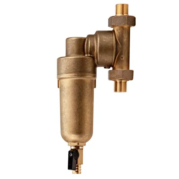 Промывной фильтр для ГВС Посейдон 1/2" НР 100 мкм латунь 13624