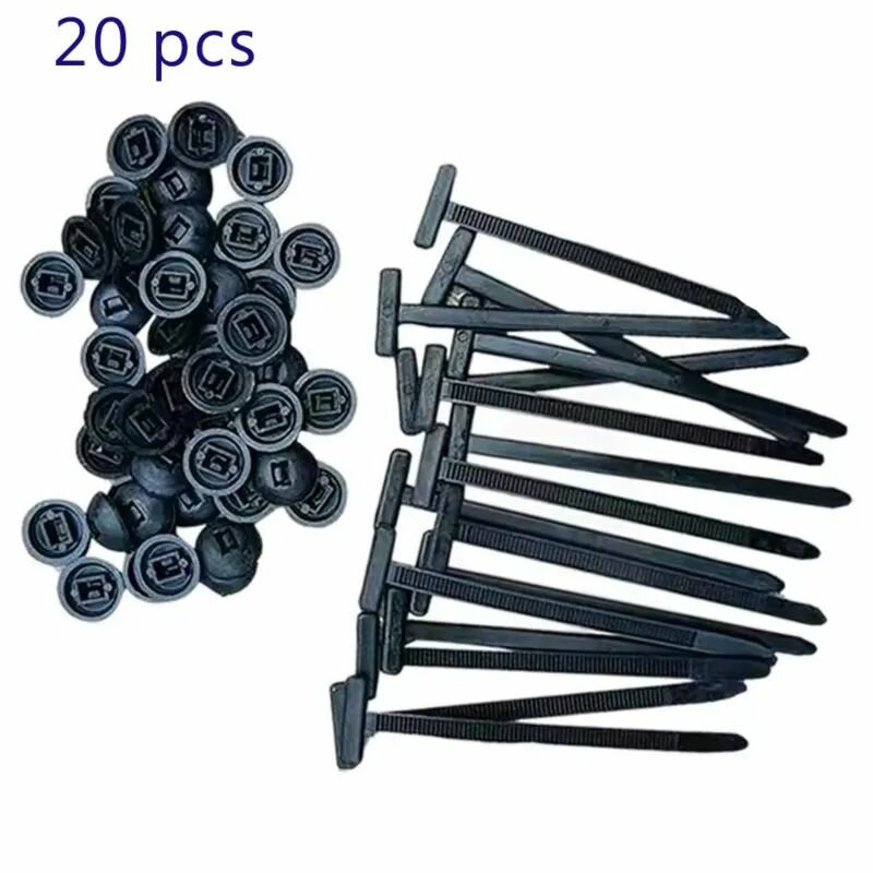 Болты, гайки, хомуты, стяжки, 20 шт.