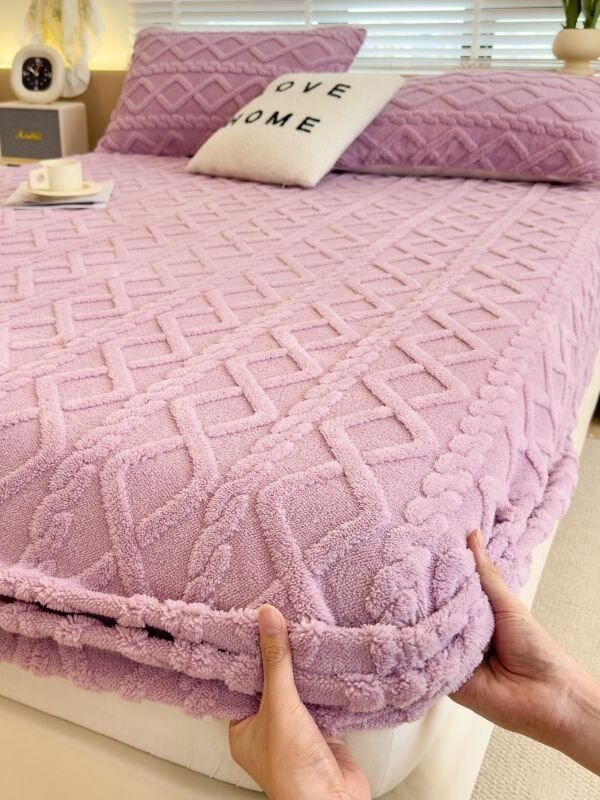 IKEA Наматрасник 150x200х28см сиреневый