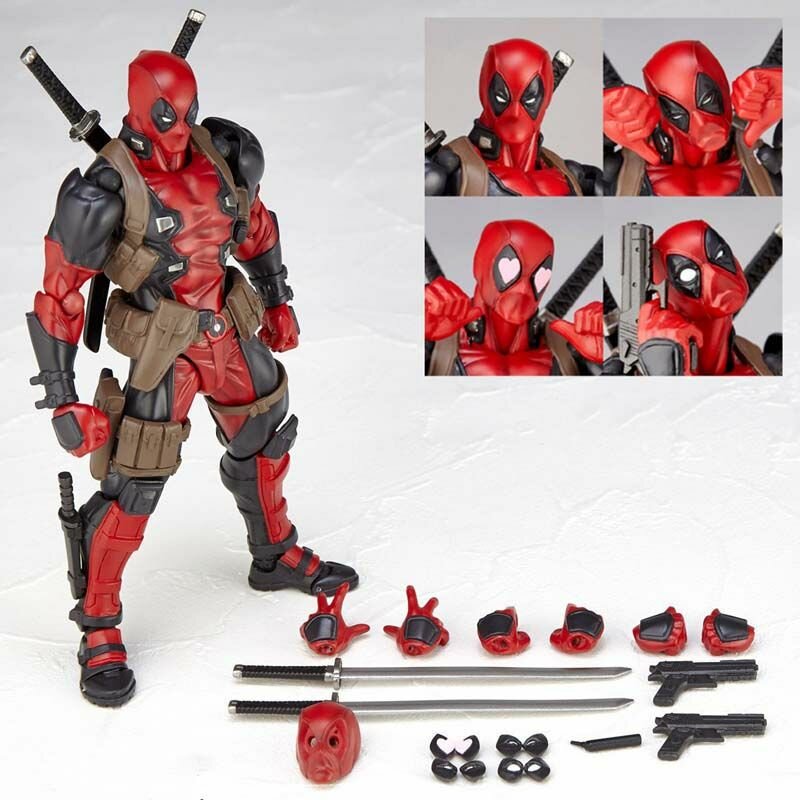 Марвел/X-Men/дэдпул Фигурка, Deadpool, подвижные фигурки,16 см, KAIYODO