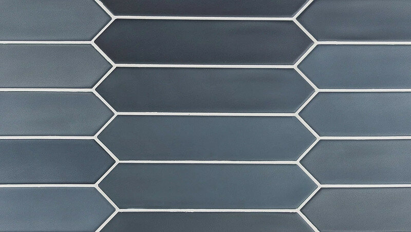 Керамическая плитка Equipe Lanse Navy 27488 настенная 5x25 см синий для ванной комнаты, для кухни, на фартук Испания