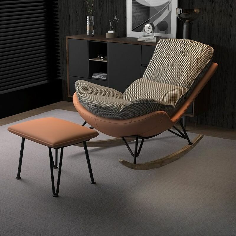 Кресло-качалка для взрослых 95x86x82 см удобное и стильное для отдыха