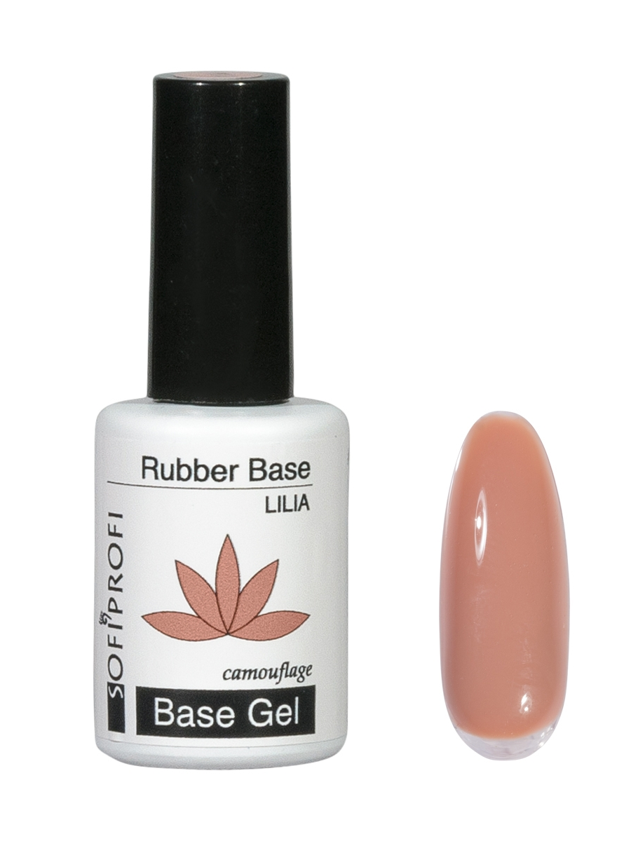 База камуфлирующая каучуковая для ногтей Тон 1501 Sofiprofi Lilia Base, 10 мл