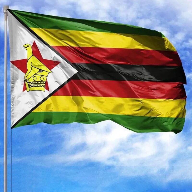 Флаг Зимбабве 90x150 см, полиэстер