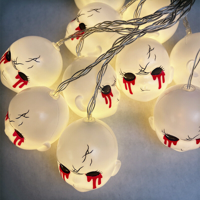 Тыквенные гирлянды на Хэллоуин, светодиодные фонарики для украшения сада, украшения двора