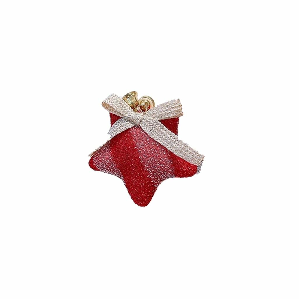 Красная милая рождественская шляпка-оголовье- 4