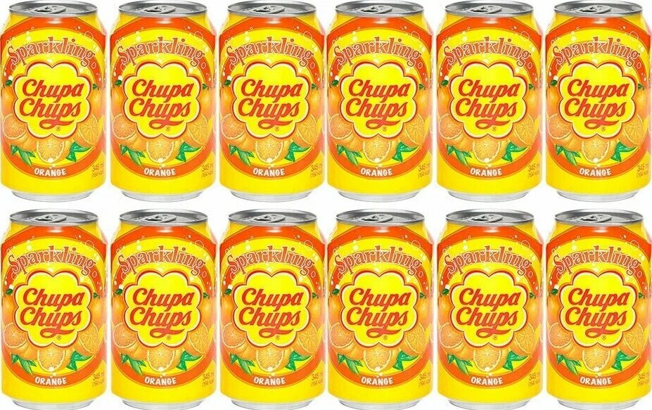 Chupa Chups Апельсин 0,345л./12шт. Chupa Chups Лимонад Южная Корея