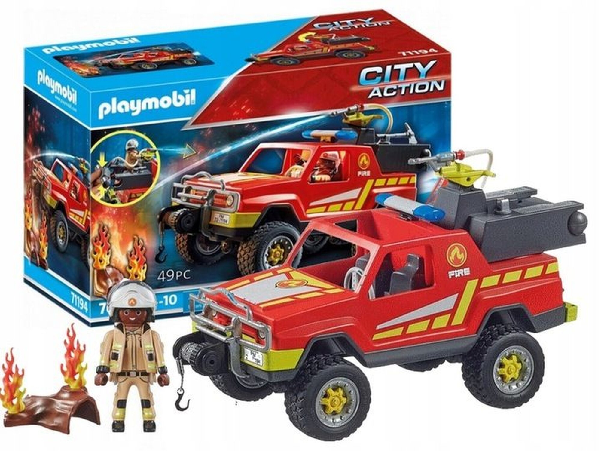 Конструктор Playmobil City Action - Пожарная машина с лебедкой - Плеймобиль Сити 71194
