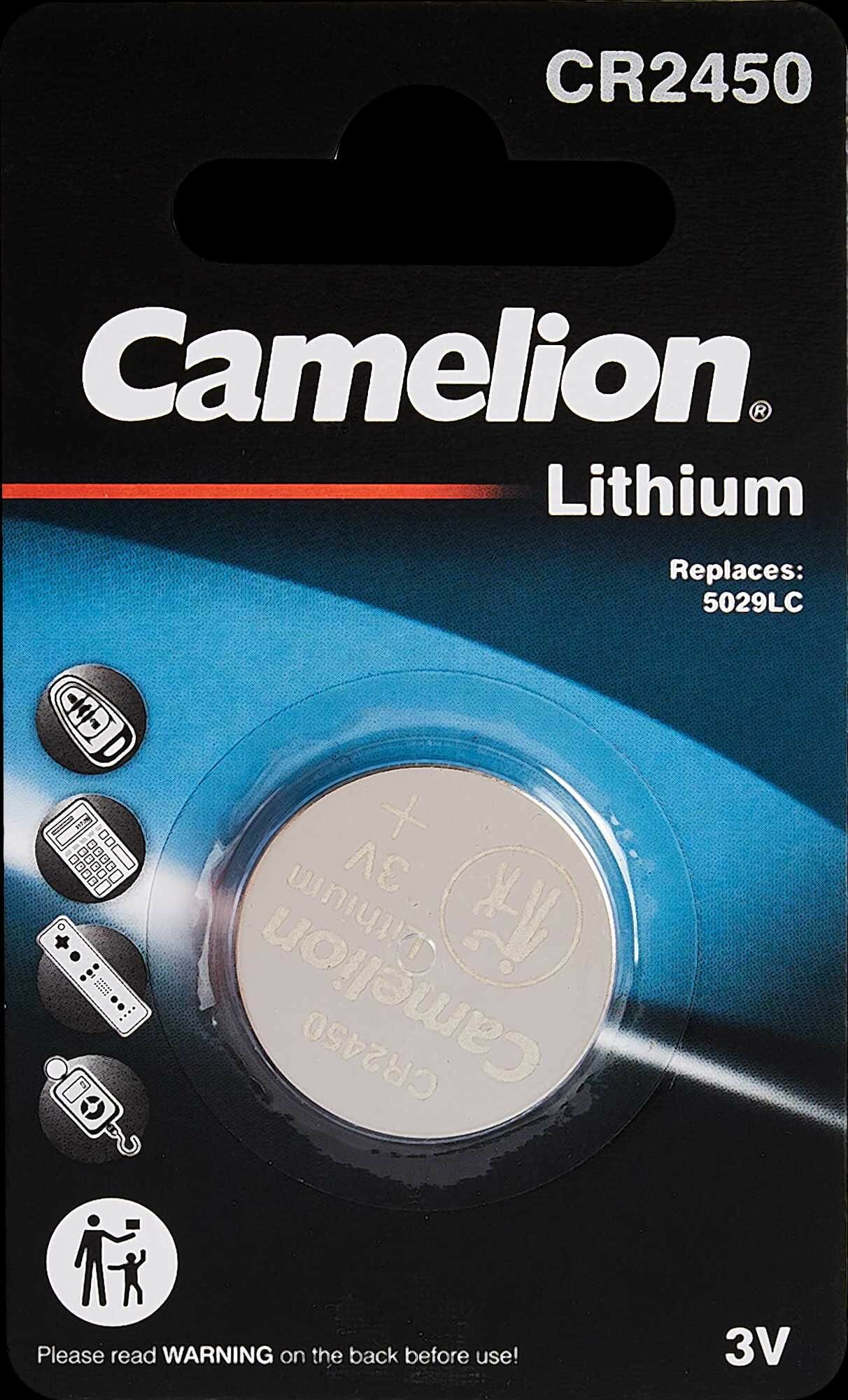 Батарейка литиевая Camelion CR2450-BP1 1 шт.