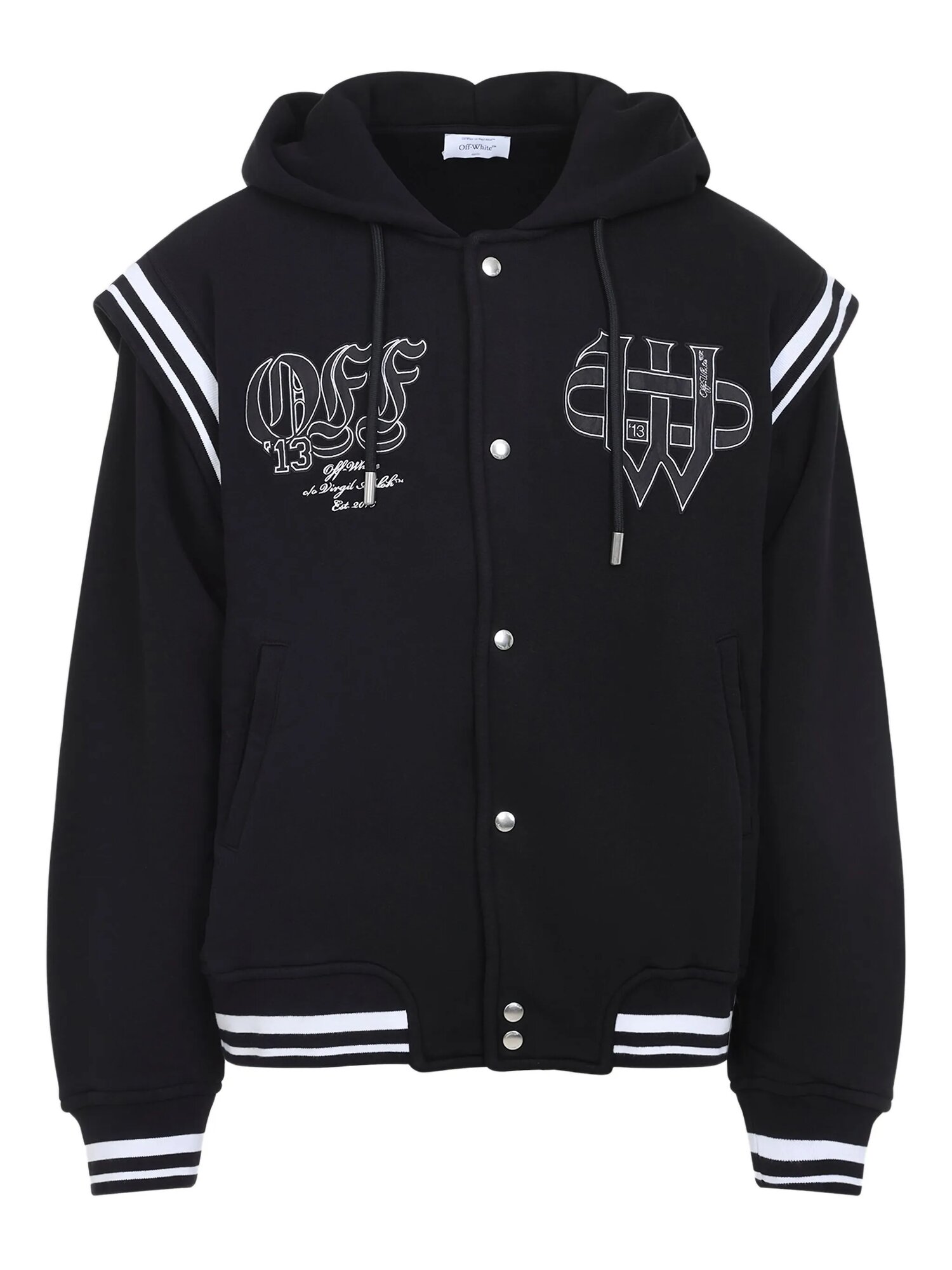 Куртка Logo-embroidered hooded jacket
